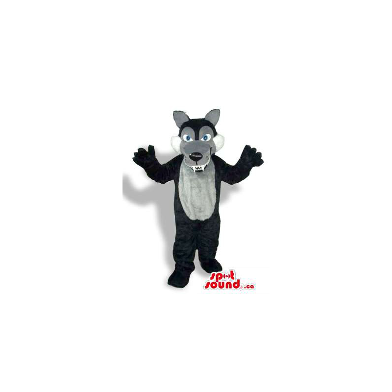 Kind gray Wolf Mascot costume wild animal fancy dress - SpotSound ...