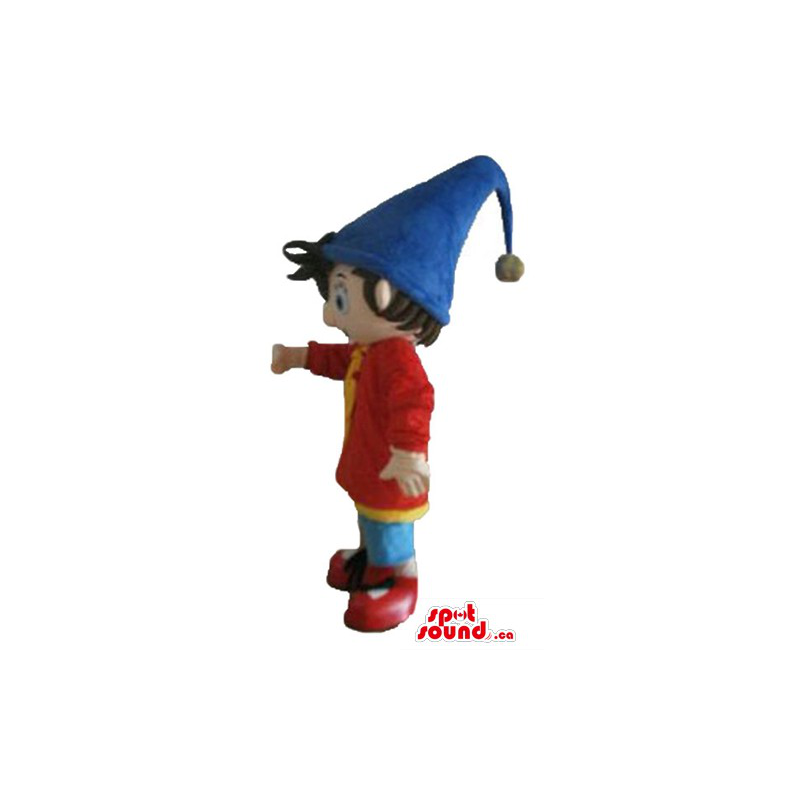 Noddy blue hat boy cartoon character Mascot costume fancy dress ...
